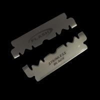 China Stainless steel,platinum and teflon coated single edge half blade for sale