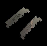 China Half Cut 100 Blades Pack Razor Blades for Barber Single Edge Stainless Steel 2.2x4.4cm for sale