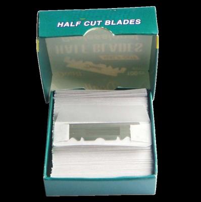 China Stainless Steel Single Edge Disposable Hair Razor Blades 2.2x4.4cm for Barber Shaving for sale