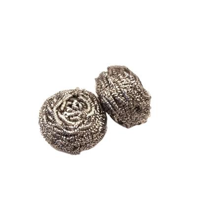 China Stainless Steel Wire Scrubber Scouring Pad 410 430 Kitchen Cleaning 15g Custom Weight for sale