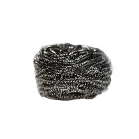 China Stainless Steel Wire Scrubber Scouring Pad 410 430 Kitchen Cleaning 15g Custom Weight for sale