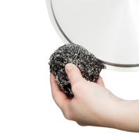 China Stainless Steel Wire Scourer 410 430 Kitchen Cleaning Scrubber 15g Custom Weight for sale