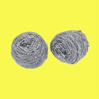 China Stainless Steel Wire Scourer 410 430 Kitchen Cleaning Scrubber 15g Custom Weight for sale