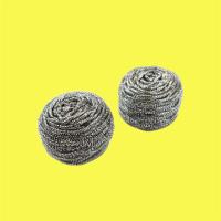 China Stainless Steel Scourer Scrubber Cleaning Ball 15g Kitchen Pot Scourer 410 430 for sale