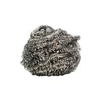 China Stainless Steel Wire Scourer AISI 410 Kitchen Cleaning Scrubber 15g Silver for sale