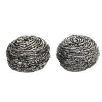 China Stainless Steel Wire Scourer AISI 410 Kitchen Cleaning Scrubber 15g Silver for sale