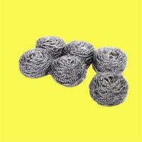 China Stainless Steel Wire Scourer 15g Kitchen Cleaning Scrubber for Pots Pans Sinks for sale