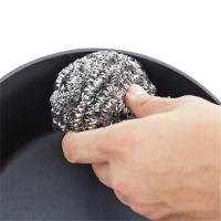 China AISI410 430 Stainless Steel Wire Wool Scourer 15g Kitchen Cleaning Scrubber Sponge for sale