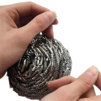 China Stainless Steel Scourer Scrubber 15g Heavy Duty Kitchen Cleaning Sponge Set for sale