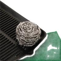 China SS 410 Stainless Steel Wire Scrubber 15g for Pot Cleaning Kitchen Scourer for sale