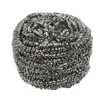 China Stainless Steel Scourer 15g Kitchen Scrubber Pot Cleaning Ball SS410 Wire Wool for sale