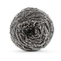 China Stainless Steel Scourer 15g Kitchen Scrubber Pot Cleaning Ball SS410 Wire Wool for sale