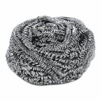 China Stainless Steel Spiral Scrubber 15g 410 Wire Scourer Pad for Pot Cleaning Kitchen Tool for sale