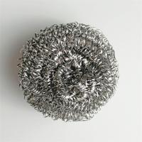 China Stainless Steel Scrubber Scourer 410 Kitchen Cleaning Ball 15g Custom Weight for sale