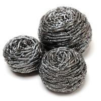 China Stainless Steel Scrubber Scourer 410 Kitchen Cleaning Ball 15g Custom Weight for sale