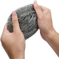 China Stainless Steel Scrubber Scourer 410 Kitchen Cleaning Ball 15g Custom Weight for sale