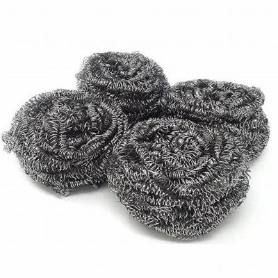 China Stainless Steel Scrubber 410 430 Metal Scouring Pads 15g Kitchen Cleaning Steel Wool Pads for sale