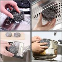 China SS410 Stainless Steel Scourer 15g Kitchen Cleaning Scrubber for Pots and Pans for sale