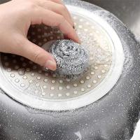 China Stainless Steel Scourer 410 Kitchen Cleaning Scrubber 15g Pot Scourer Wire Ball for sale