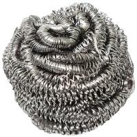 China Stainless Steel Wire Mesh Sponge Scrubber 15g Heavy Duty Non-Scratch Kitchen Cleaning Scourer for sale
