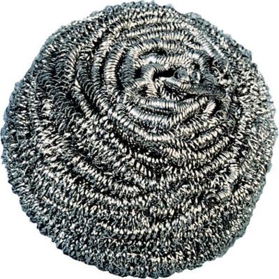 China Stainless Steel Wire Mesh Sponge Scrubber 15g Heavy Duty Non-Scratch Kitchen Cleaning Scourer for sale