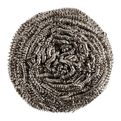 China Stainless Steel Scourer 410 Kitchen Cleaning Scrubber 15g Pot Scrubber Wire Ball for sale