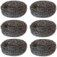 China Stainless Steel Scourer 410 Kitchen Cleaning Scrubber 15g Pot Scrubber Wire Ball for sale