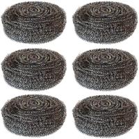 China Stainless Steel Scourer 410 Kitchen Cleaning Scrubber 15g Pot Scrubber Wire Ball for sale