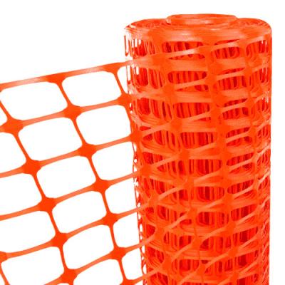 China Orange HDPE Safety Barrier Fence 1x50m UV Stabilized Warning Mesh for Construction Sites for sale