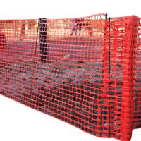 China Orange HDPE Safety Barrier Fence 1x50m UV Stabilized Warning Mesh for Construction Sites for sale