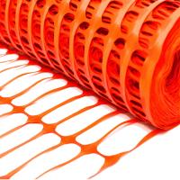 China Orange HDPE Construction Safety Barrier Fence Netting 1x50m Roll UV Stabilized for sale