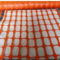 China Orange HDPE Construction Safety Barrier Fence Netting 1x50m Roll UV Stabilized for sale