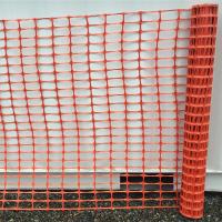 China Woven Orange Safety Barrier Mesh HDPE UV Stabilized 1m x 50m Roll for sale