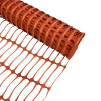 China HDPE Orange Safety Fence Mesh 1x50m Roll UV Stabilized Construction Barrier for sale