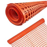 China HDPE Plastic Orange Traffic Safety Fence Barrier Net 1x50m UV Stabilized for sale