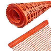 China HDPE Plastic Orange Traffic Safety Fence Barrier Net 1x50m UV Stabilized for sale