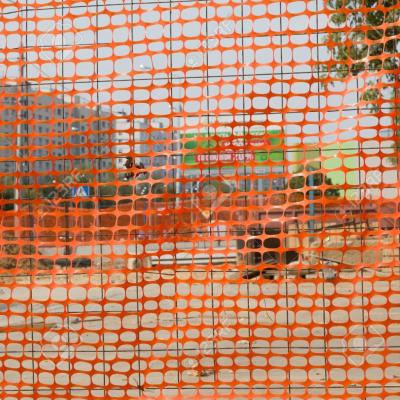China Orange HDPE Plastic Safety Fence 1m x 50m UV Stabilized Barrier Net for sale