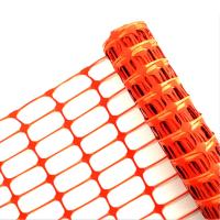 China HDPE Plastic Safety Warning Barrier Fence 1x50m Orange Construction Site Fence Net for sale