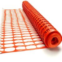 China HDPE Plastic Safety Warning Barrier Fence 1x50m Orange Construction Site Fence Net for sale