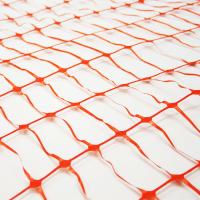 China Orange HDPE Plastic Safety Barrier Mesh Fence 1m x 50m UV Stabilized for sale