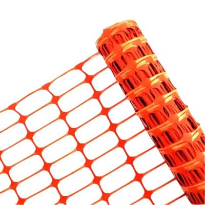 China Orange HDPE Plastic Safety Barrier Fence Net 1x50m UV Stabilized Temporary Fencing for sale