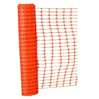China HDPE UV Stabilized Orange Plastic Safety Barrier Fence Net 1x50m Roll 80gsm for sale
