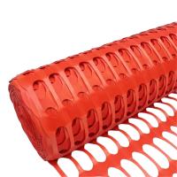 China HDPE UV Stabilized Orange Plastic Safety Barrier Fence Net 1x50m Roll 80gsm for sale