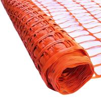 China HDPE Orange Safety Barrier Fence Net 1x50m Roll UV Stabilized Construction Site Mesh for sale