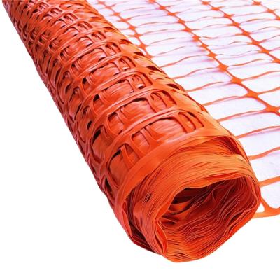 China HDPE Orange Safety Barrier Fence Net 1x50m Roll UV Stabilized Construction Site Mesh for sale