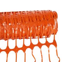 China HDPE Orange Safety Barrier Fence Net 1x50m Roll UV Stabilized Construction Site Mesh for sale