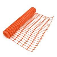 China HDPE Orange Safety Barrier Fence Net 1x50m Roll UV Stabilized Construction Site Mesh for sale