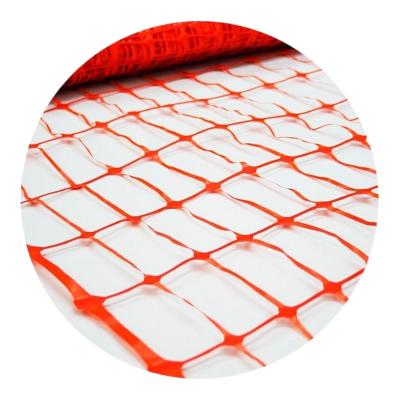 China HDPE UV Treated Orange Safety Barrier Fence 1m x 50m Roll 100gsm for sale