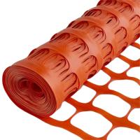 China HDPE UV Treated Orange Safety Barrier Fence 1m x 50m Roll 100gsm for sale