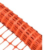 China 1x50m Orange HDPE Safety Barrier Mesh Net UV Stabilized Construction Fence for sale